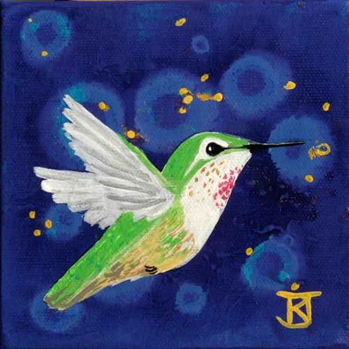 Two Crows Studio - Anna's Flight (Hummingbird)
