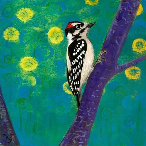 Two Crows Studio - Downy Woodpecker