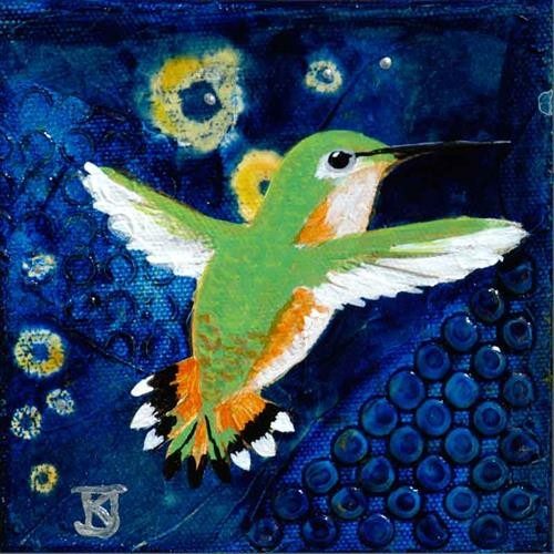 Two Crows Studio - Hummingbird Courtship III