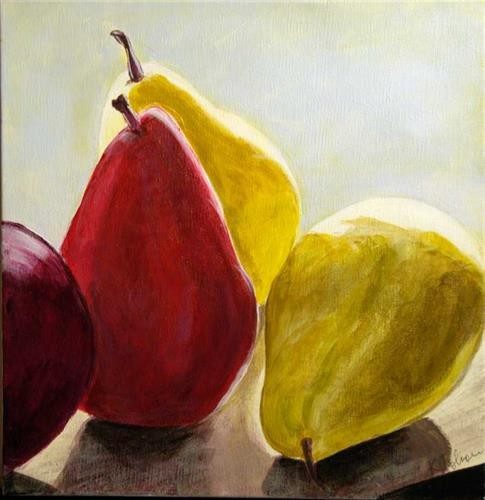 Two Crows Studio - Pears in Morning Sun