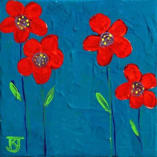 Two Crows Studio - Red Flowers